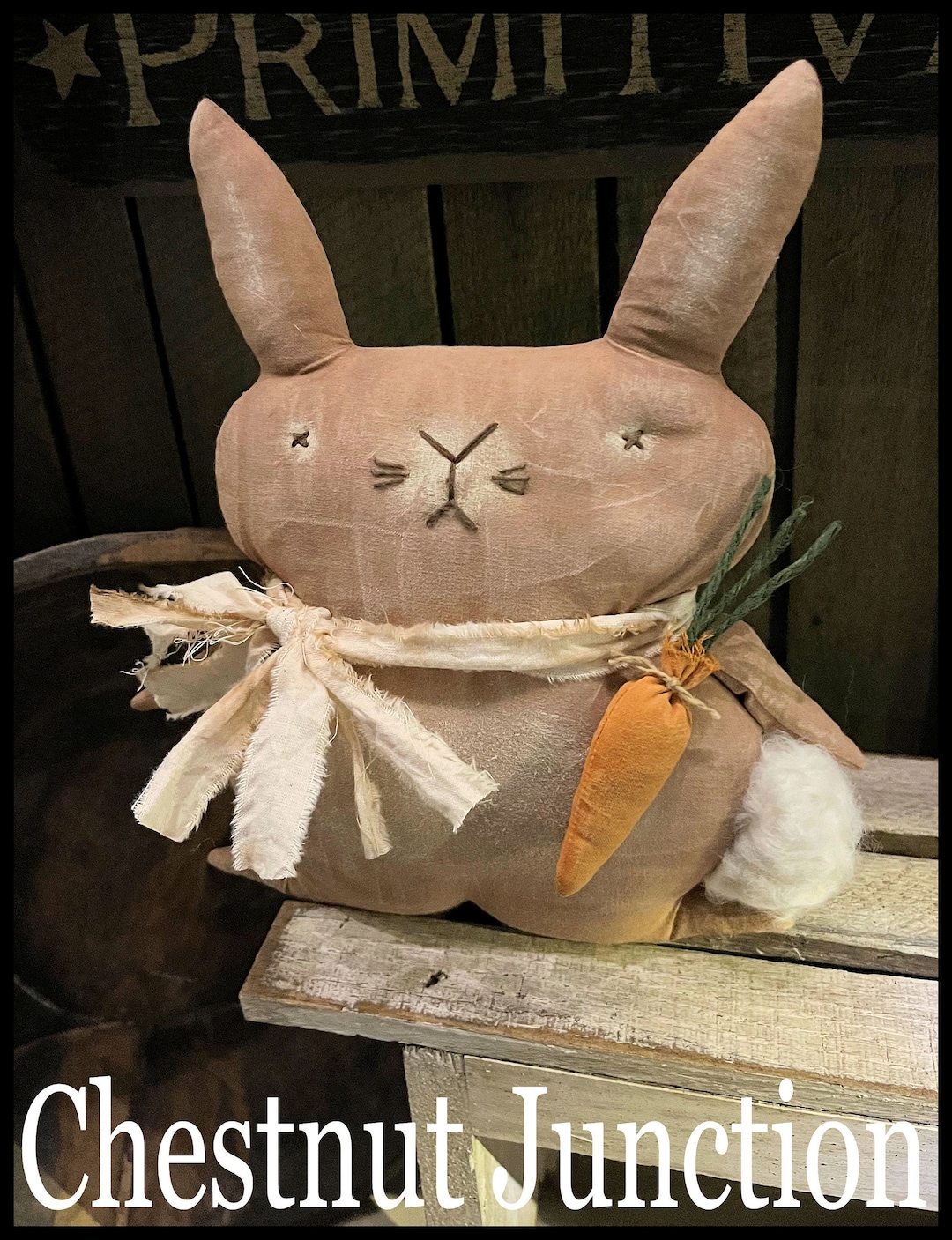 Mr. Hinkle Epattern...primitive Easter Spring Bunny Rabbit Cloth Doll ...