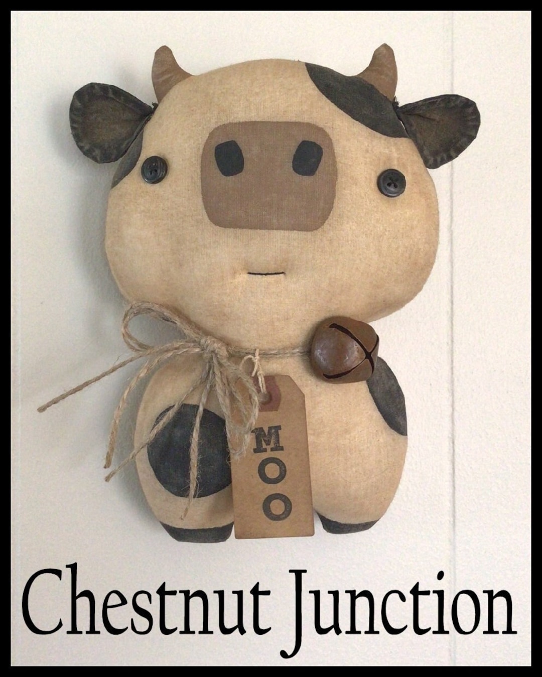 MOO Cow EPATTERN - Primitive Country Plush Cloth Calf Doll Craft ...