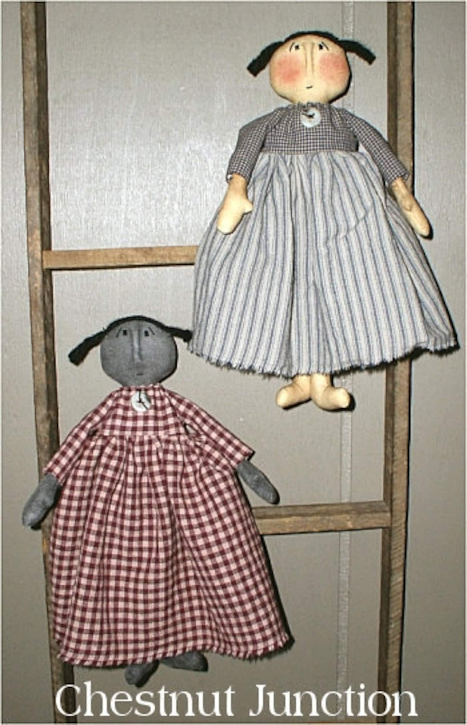 Two of A Kind EPATTERN Primitive Country Cloth Doll Craft - Etsy