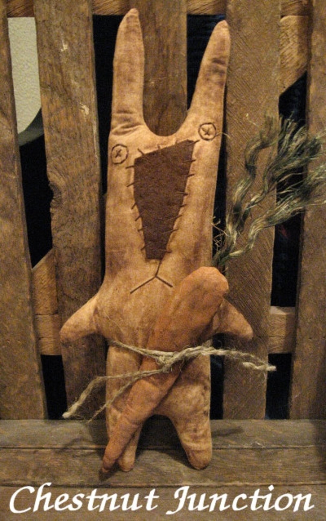 Babbit Rabbit Epattern...primitive Bunny Carrot Cloth Doll Craft Easter ...