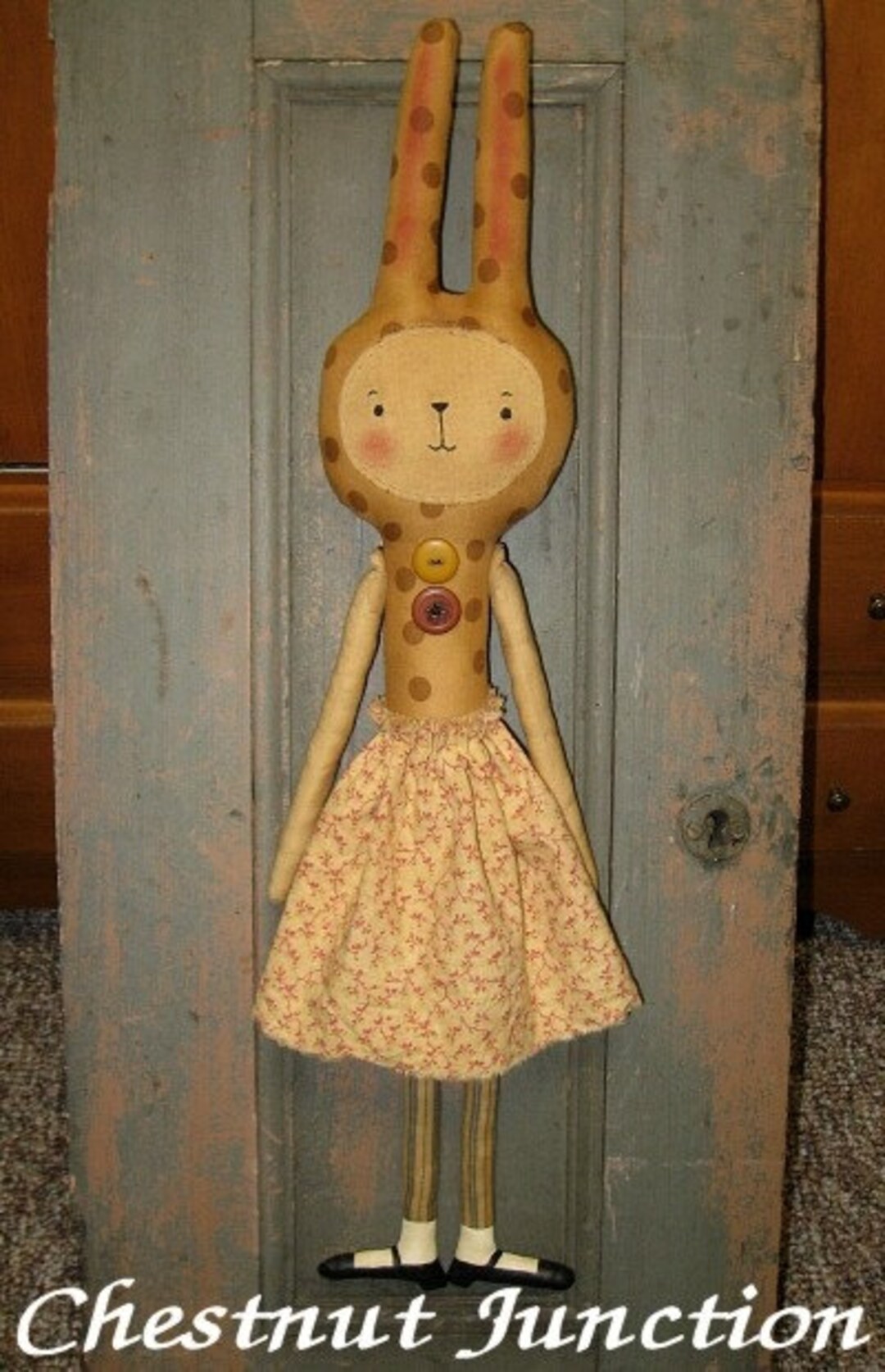 Bebe Bunny EPATTERN - Primitive Country Easter Rabbit Spring Cloth Doll ...