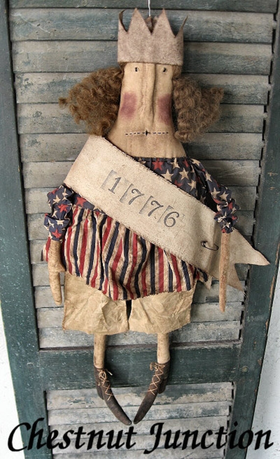 Miss Libby Epattern...primitive Americana Usa Country Cloth - Etsy