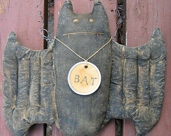 Bella Bat EPATTERN Primitive Halloween Fall Autumn Bat Cloth - Etsy