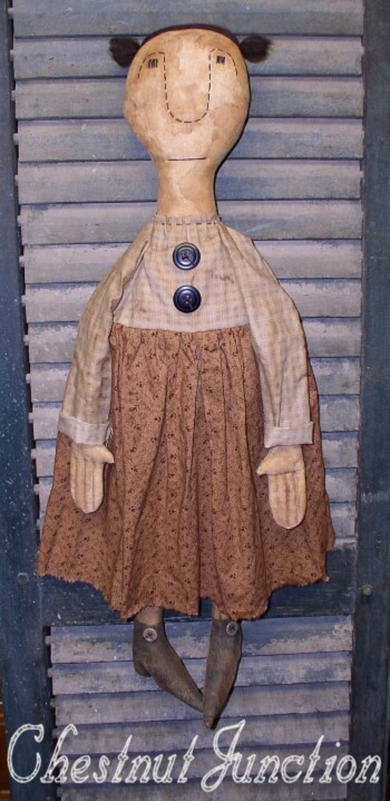 Elizabeth EPATTERN - Primitive Country Cloth Doll Craft Digital ...