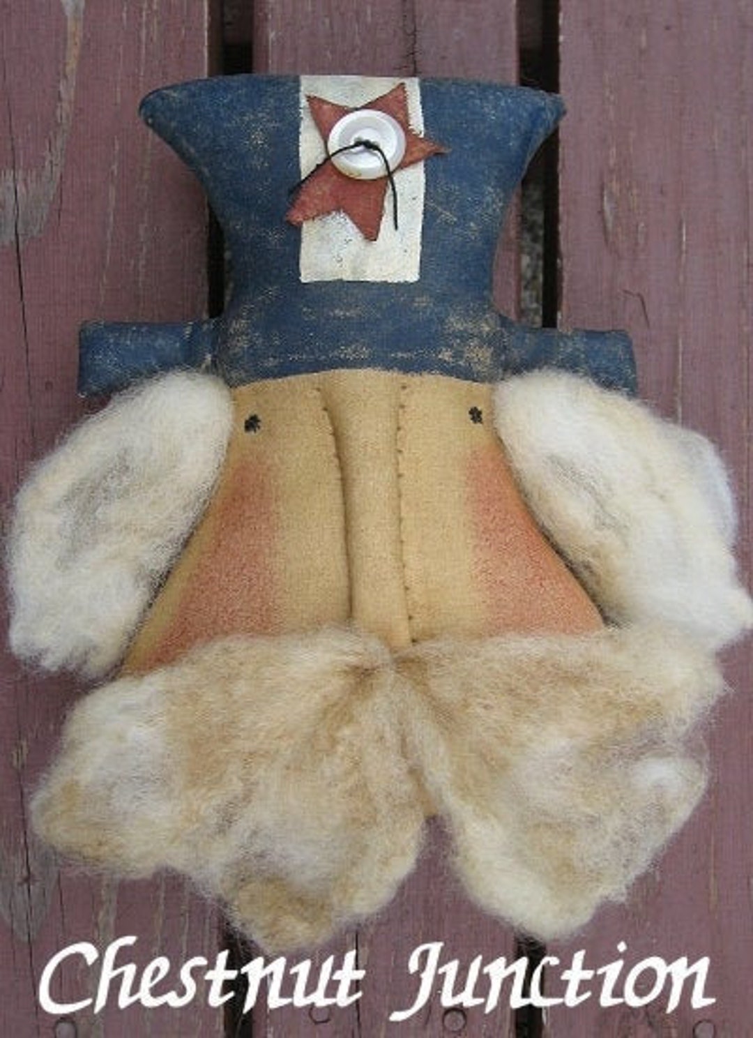 Uncle Sammy Epattern...primitive Usa Americana Cloth Doll Craft Ornie ...