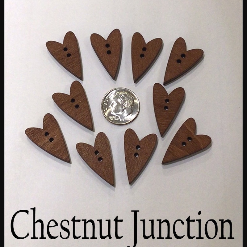 Heart Button Primitive - Etsy