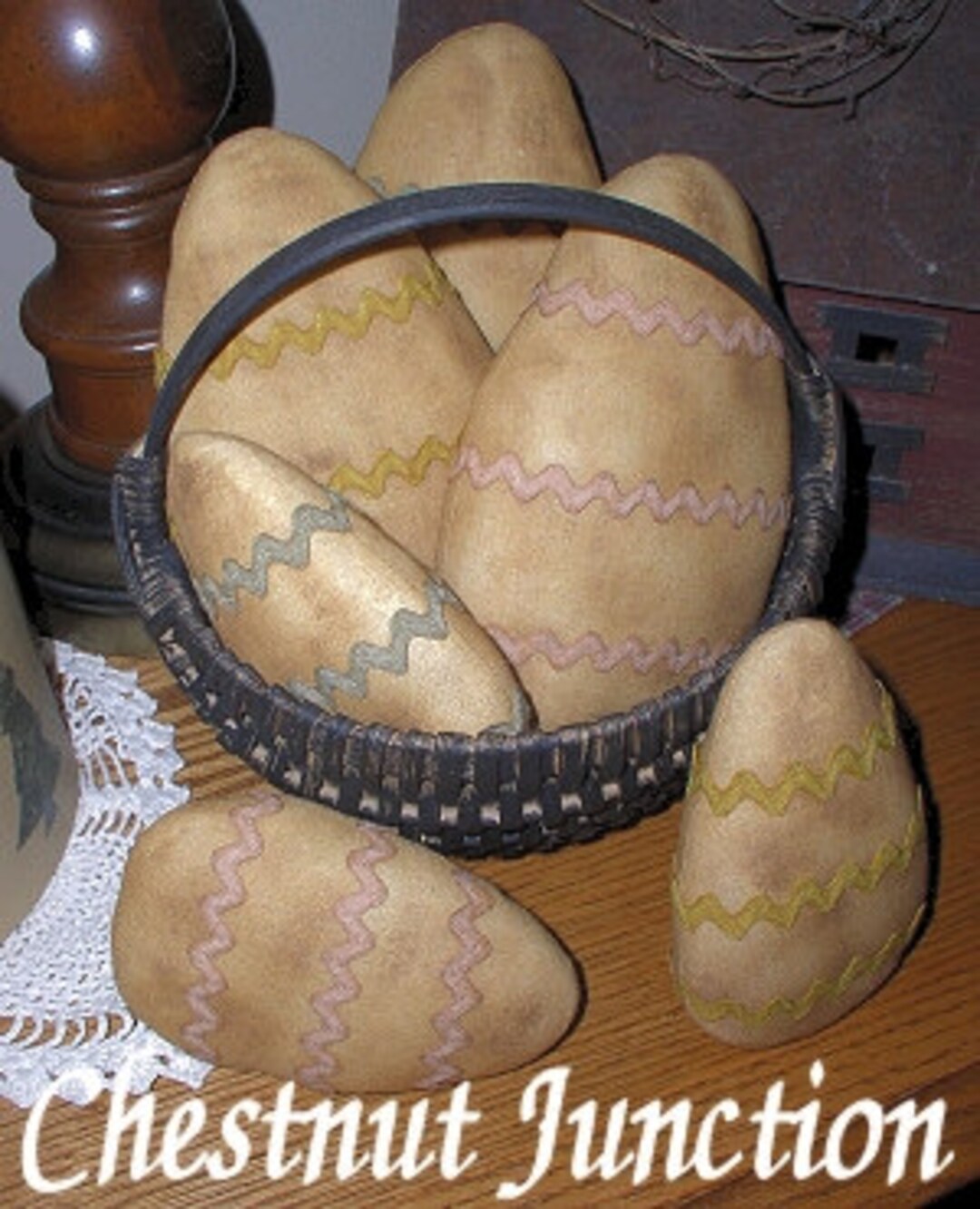 Prim Easter Eggs Epattern...primitive Country Craft Spring Digital ...