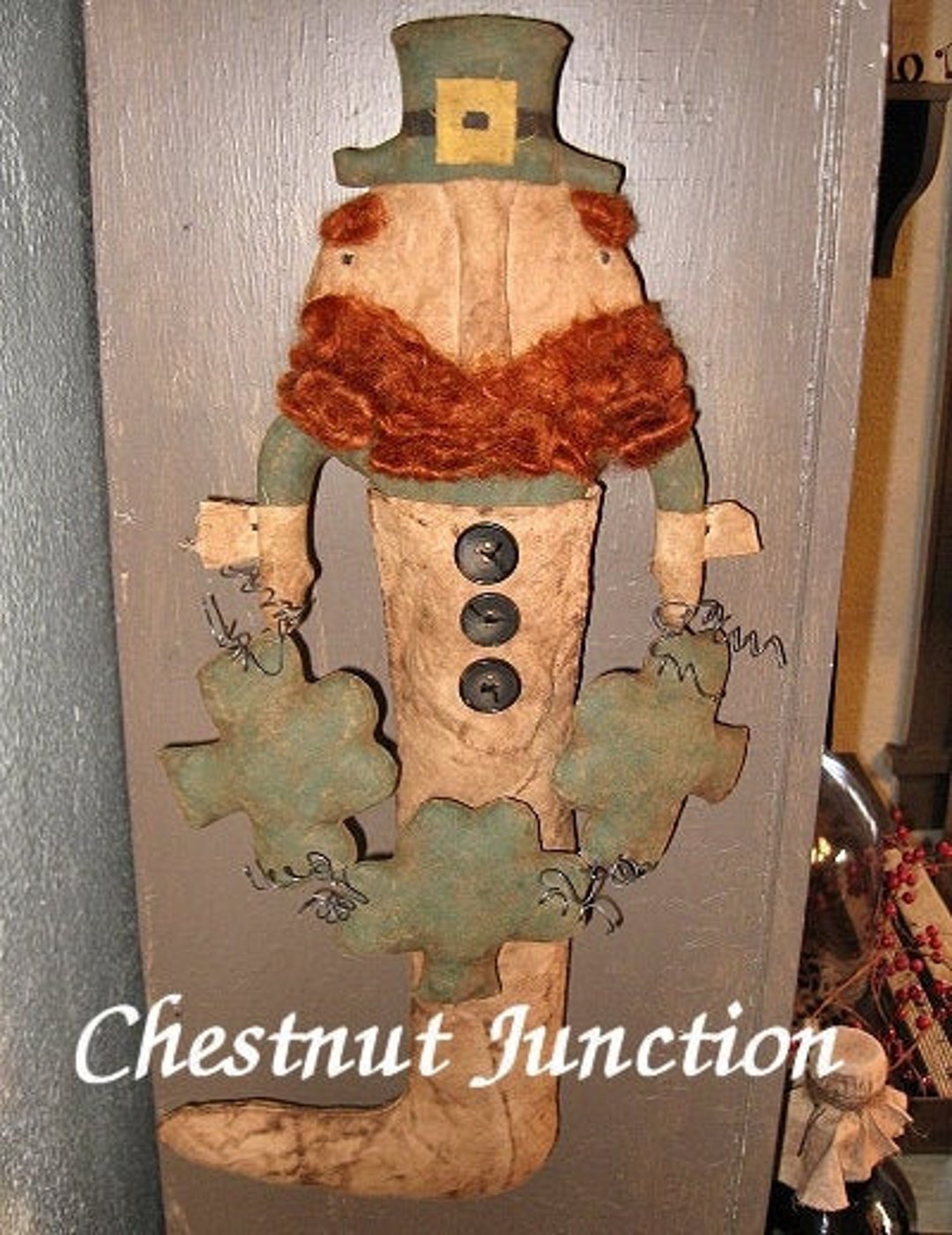 Patty Sock Epattern...primitive Leprechaun Saint St. Patrick Cloth Doll ...