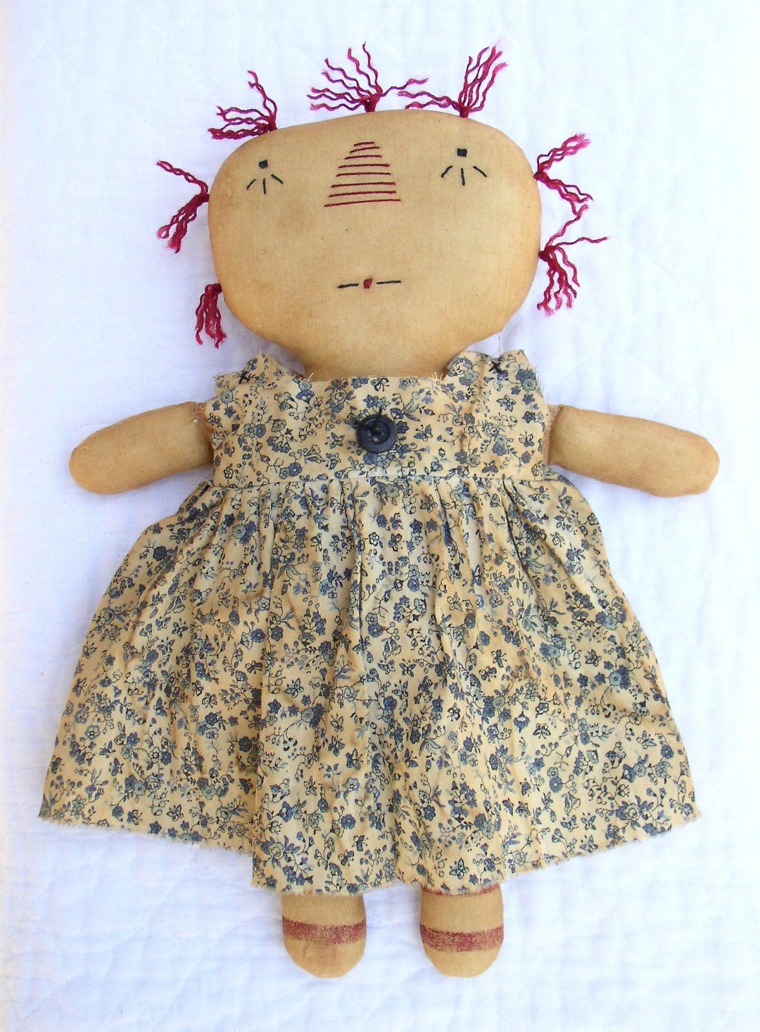My Lil Raggy Epattern...primitive Country Raggedy Craft Cloth Doll ...