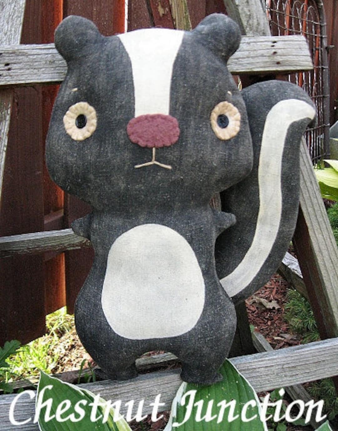 Tinkie Skunk Epattern-primitive Country Craft Cloth Doll Plush Animal ...