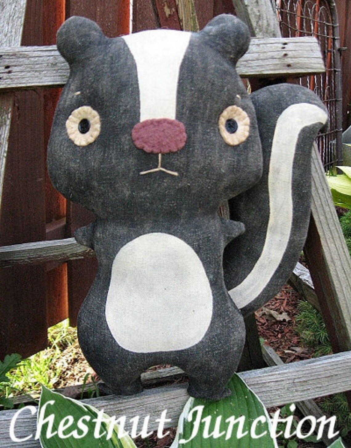 Tinkie Skunk Epattern-primitive Country Craft Cloth Doll Plush Animal ...