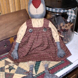 Lucille Cat Epattern...primitive Country Cloth Doll Craft Digital ...