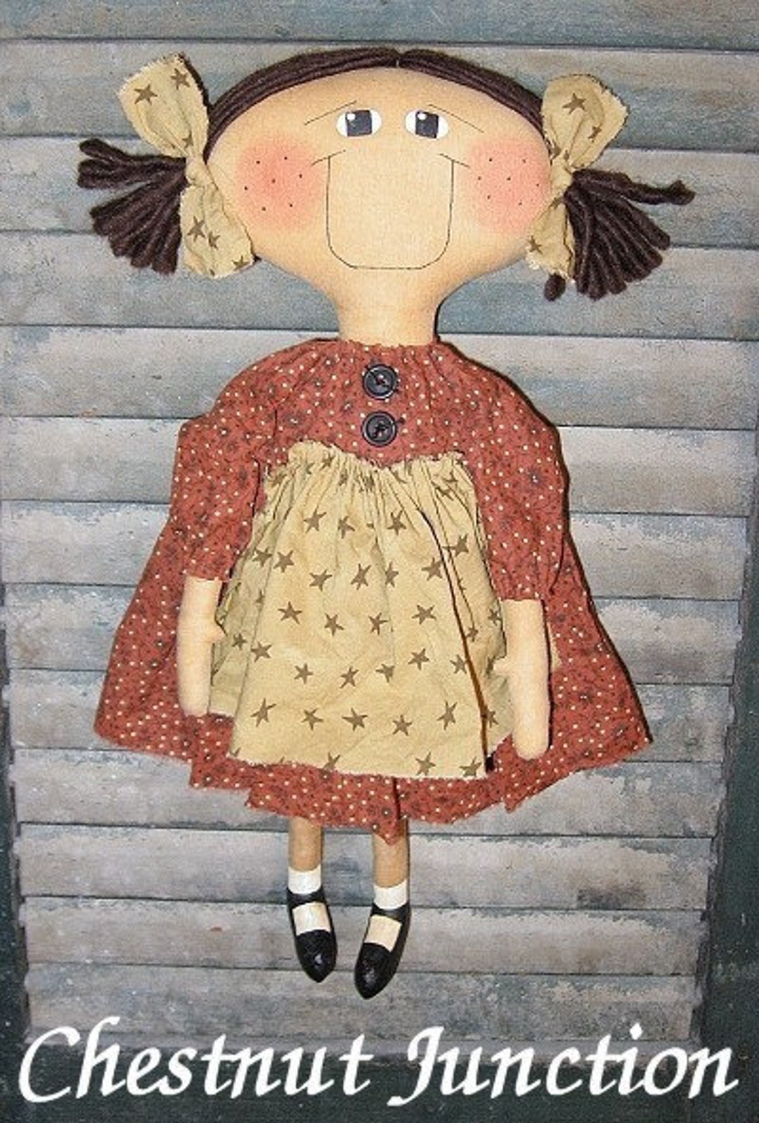 Kassie Epattern...primitive Country Cloth Doll Craft Digital Download ...