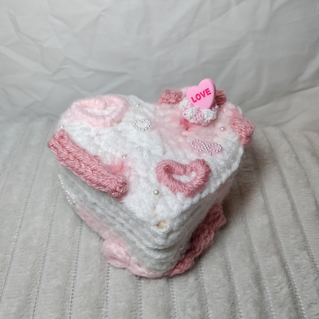 Mini Crochet Bento-box Inspired Cake - Jewelry/trinket Box for ...