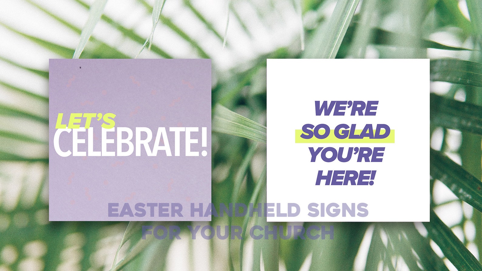Easter Handheld Sign Designs for Your Church - Etsy