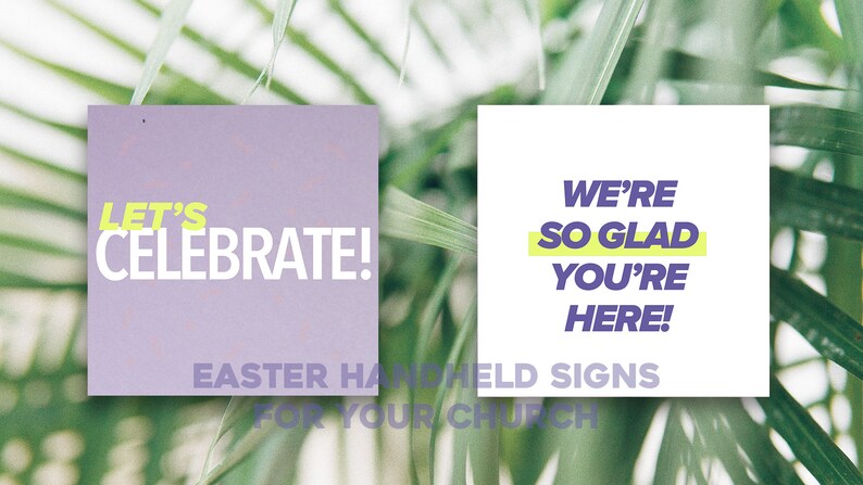 Easter Handheld Sign Designs for Your Church - Etsy
