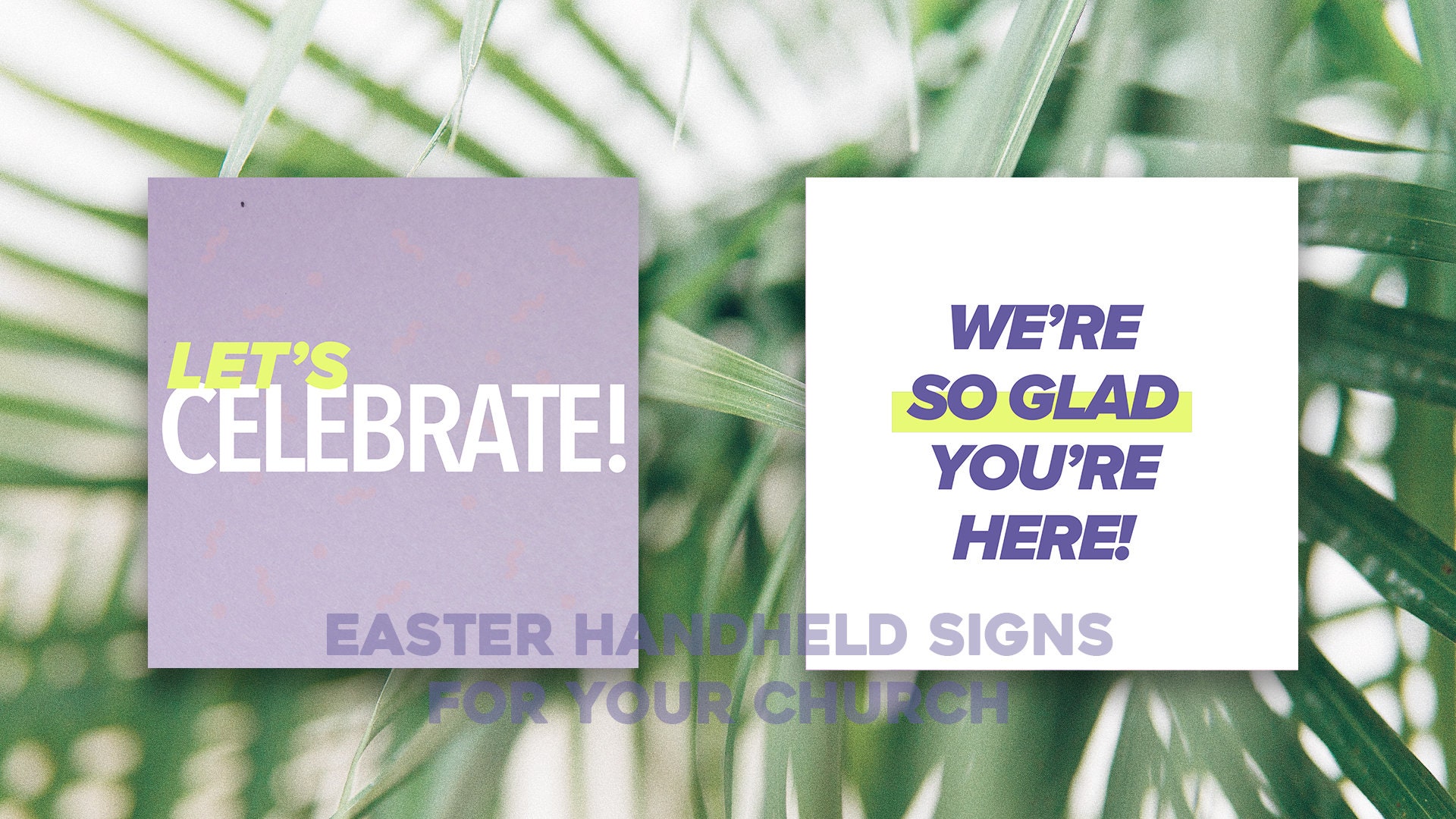 Easter Handheld Sign Designs for Your Church - Etsy