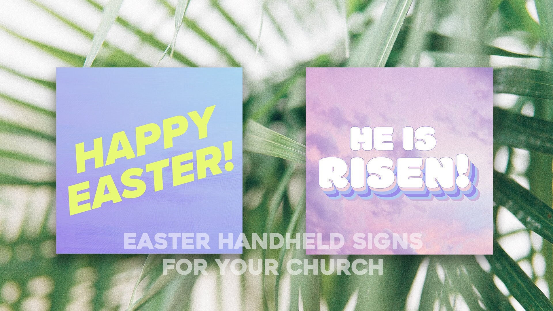 Easter Handheld Sign Designs for Your Church - Etsy