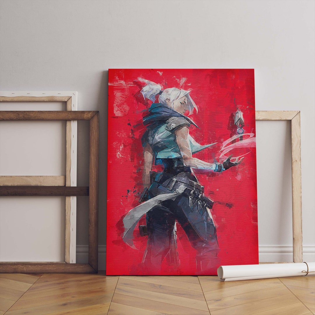 Valorant Jett Game Poster, Game Wall Art, Canvas Print, Gamer Gift ...