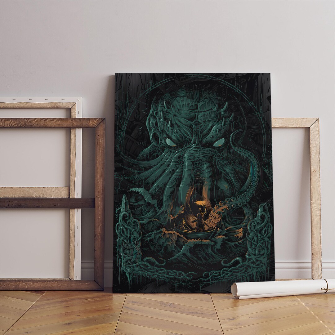 Cthulhu Mythos Poster, Artwork Wall Art, Canvas Print,poster Gift ...