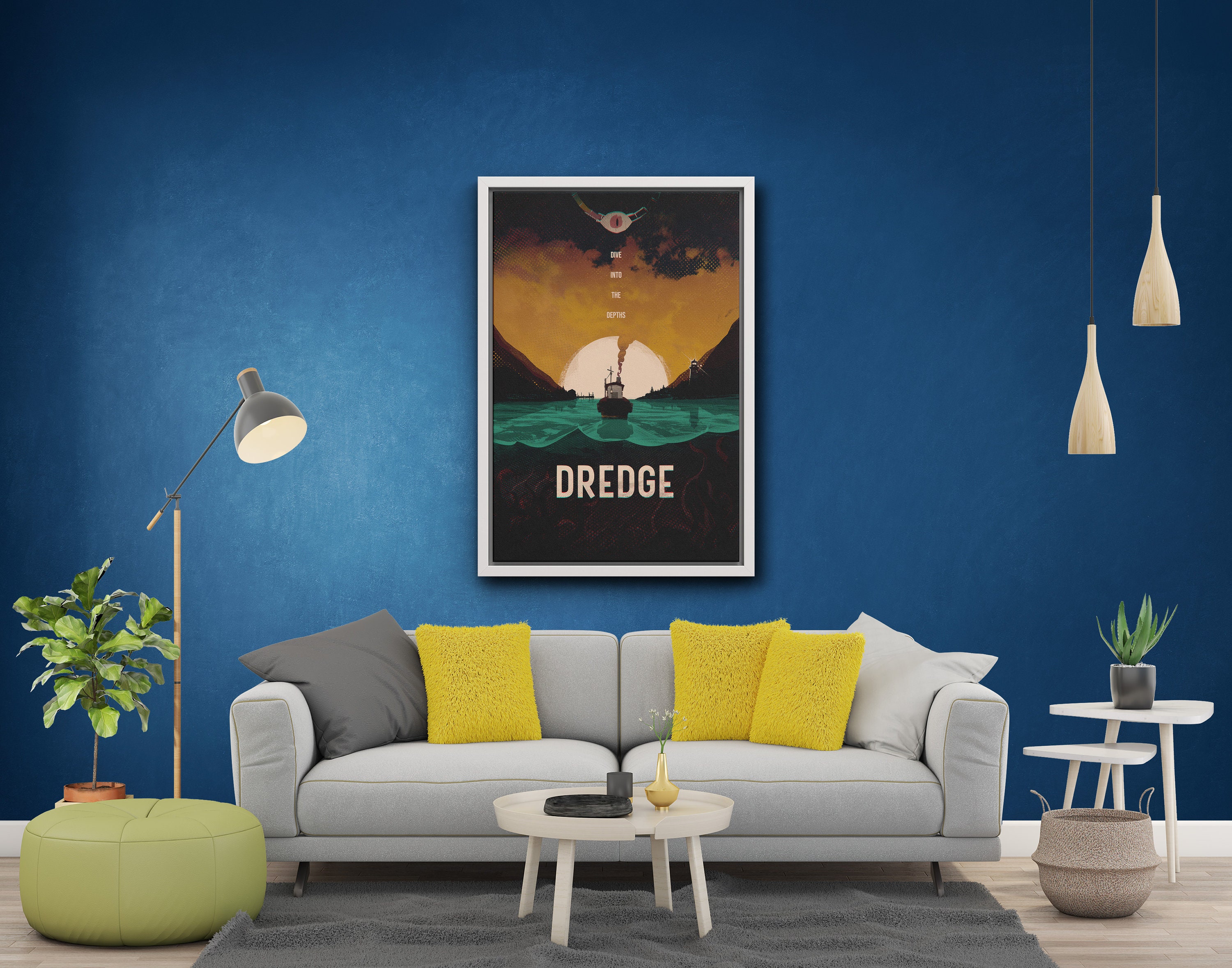 Dredge Game Poster, Game Wall Art, Canvas Print, Gamer Gift, Dredge ...