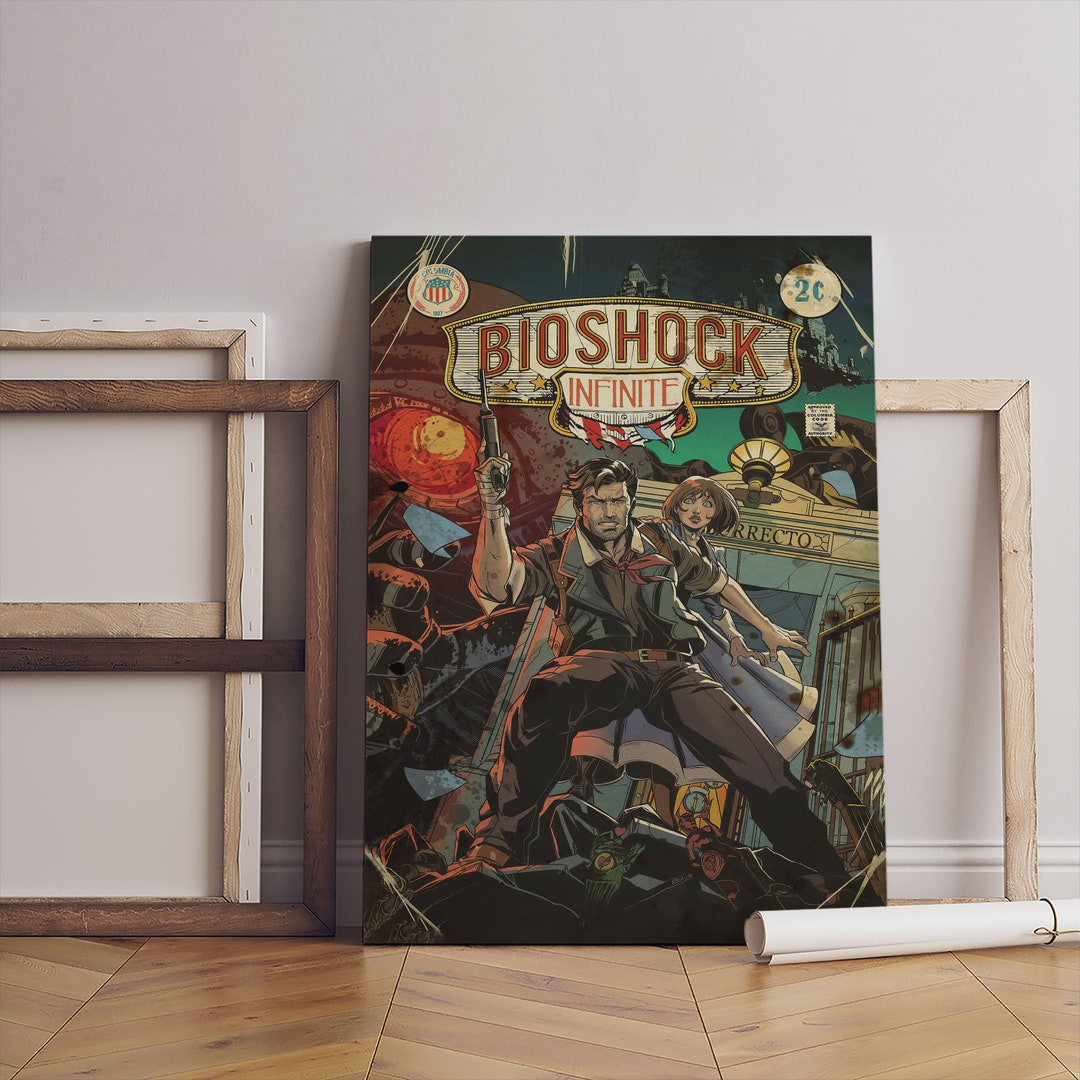Bioshock Infinite Game Poster, Game Wall Art, Canvas Print, Gamer Gift ...
