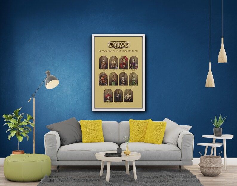 Bioshock Rapture Game Poster, Game Wall Art, Canvas Print, Gamer Gift ...