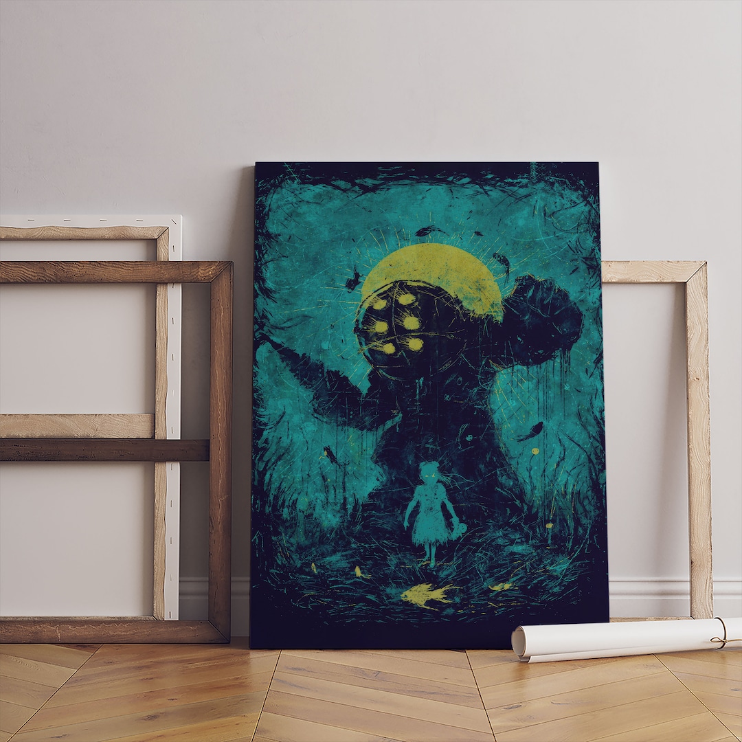 Bioshock Game Poster, Game Wall Art, Canvas Print, Gamer Gift, Bioshock ...
