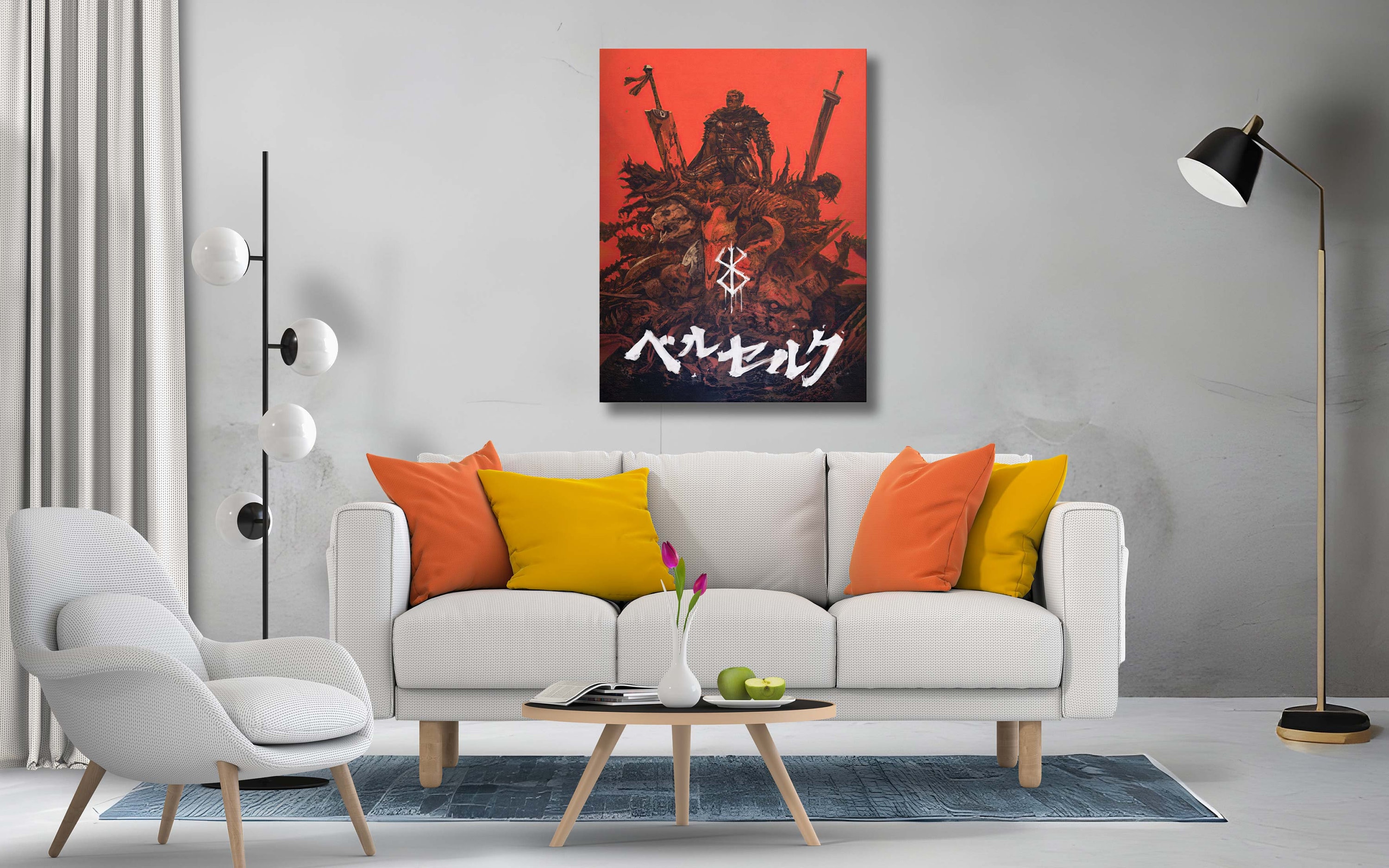 Guts Berserk Anime Poster, Anime Wall Art, Canvas Print, Anime Poster ...