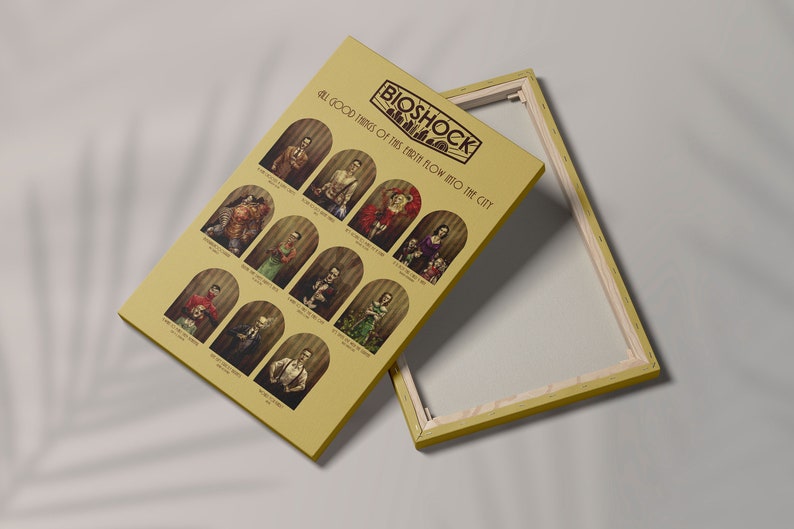 Bioshock Rapture Game Poster, Game Wall Art, Canvas Print, Gamer Gift ...