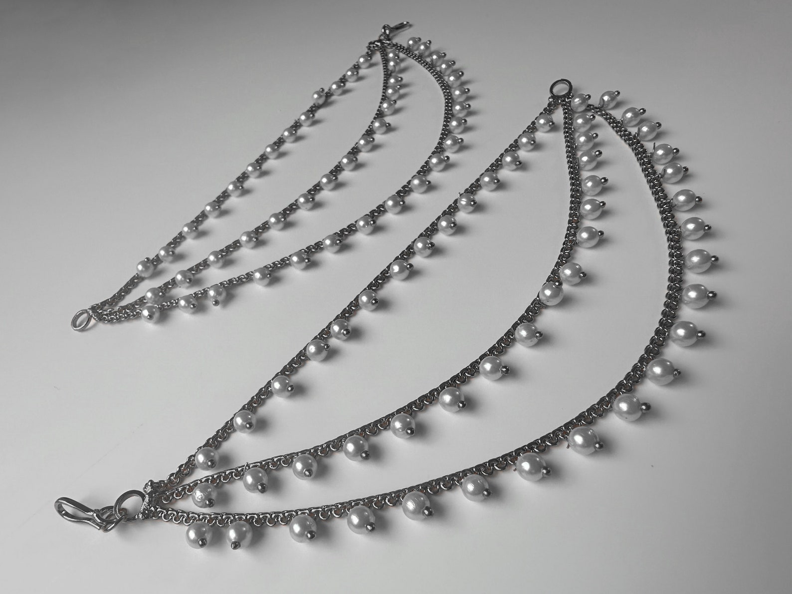 Silver Saharay Earring Chains – Indian Jhumka Jewelry - Etsy