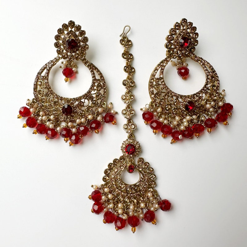 Maroon Jewellery Sets - Etsy