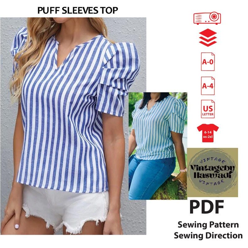 Pleated Top Pattern - Etsy