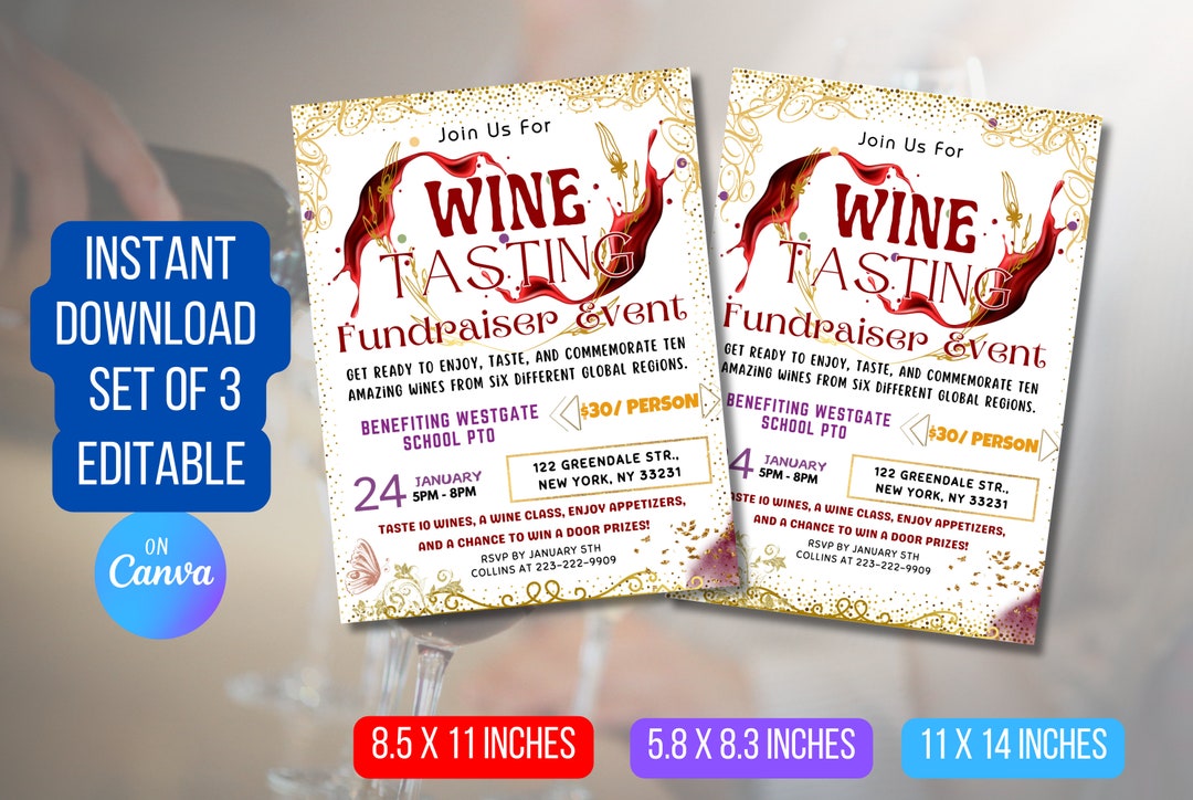 DOWNLOAD Wine Tasting Fundraiser, Fundraising Flyers for Wine Tasting Event Fundraiser Ideas ...