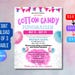 DOWNLOAD and EDIT Cotton Candy Fundraiser Flyer Template, School Cotton ...