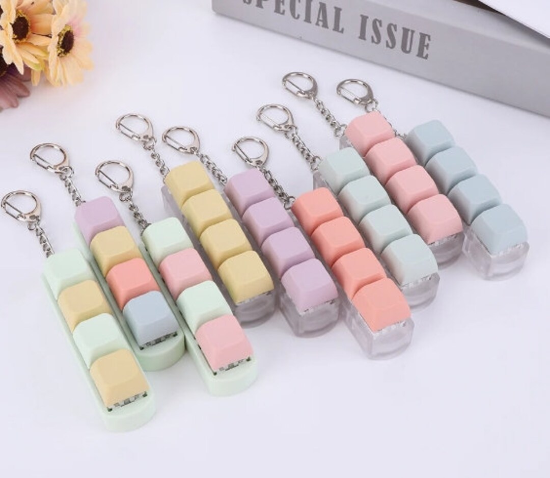 Mechanical Keyboard Keychain Perfect for Stress OCD ADHD Special Needs ...
