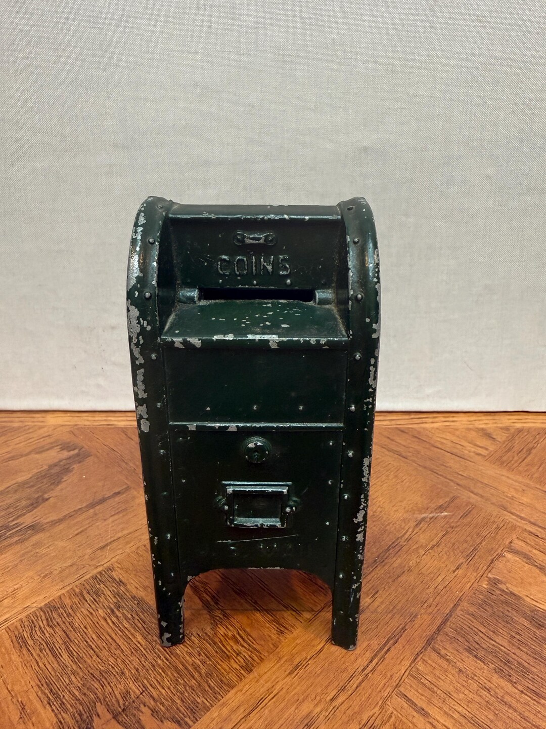 Vintage US Mail Postal Service USPS Die Cast Mailbox Bank Piggy Bank ...