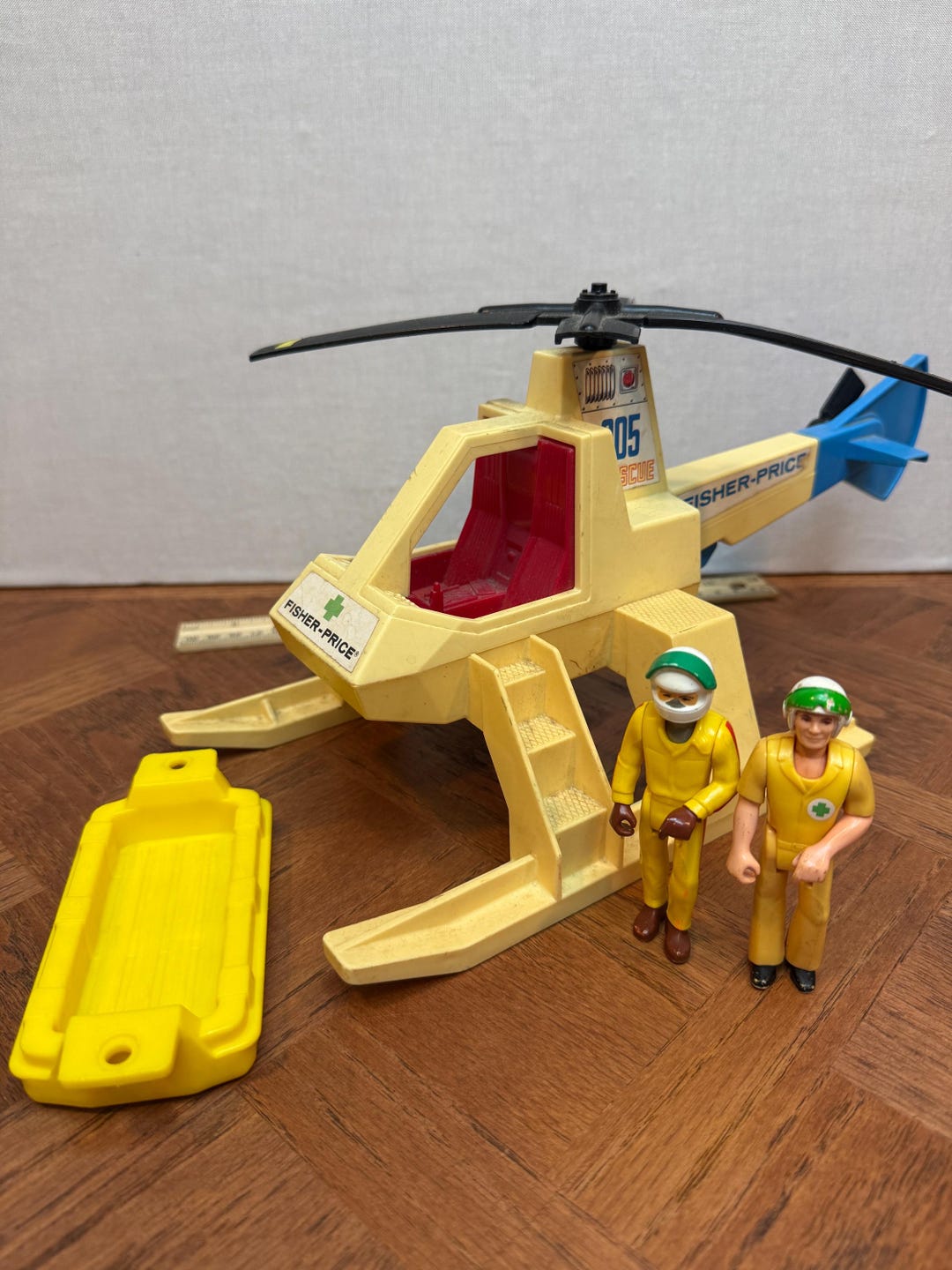 Vintage Fisher Price Adventure People Rescue Helicopter Air Sea 305 ...