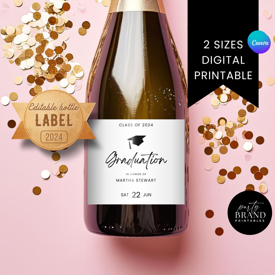 Wine Label Custom Graduation Graduation Wine Label Nursing Graduation ...