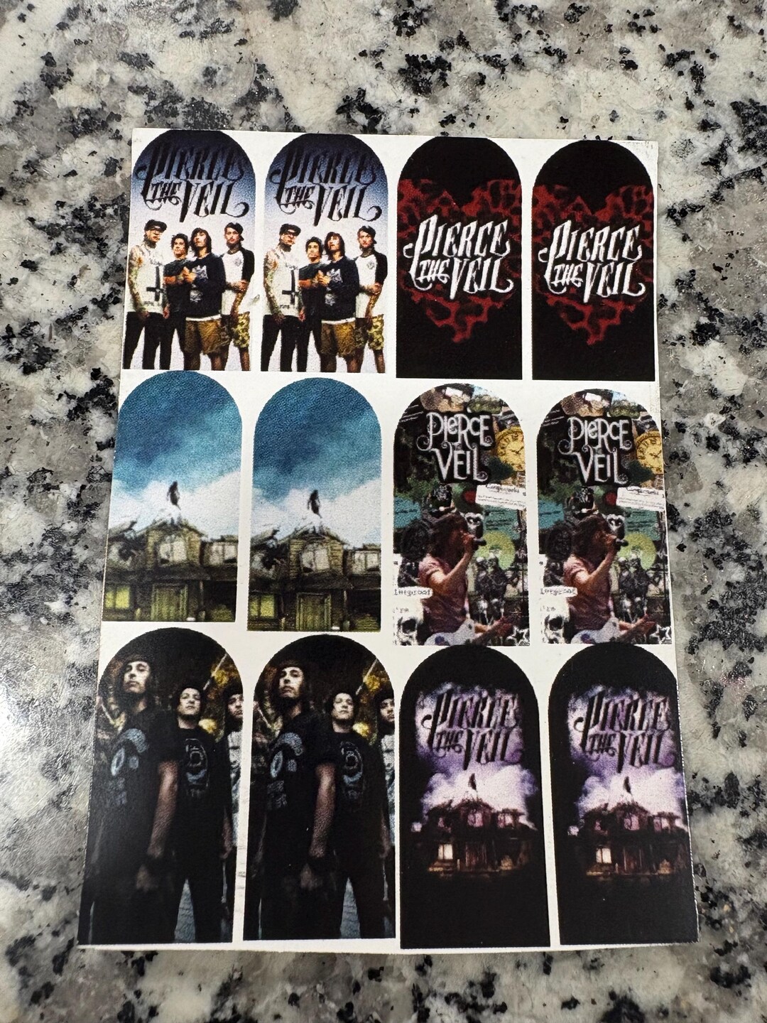 Pierce the Veil Water Slide Nail Decals - Etsy