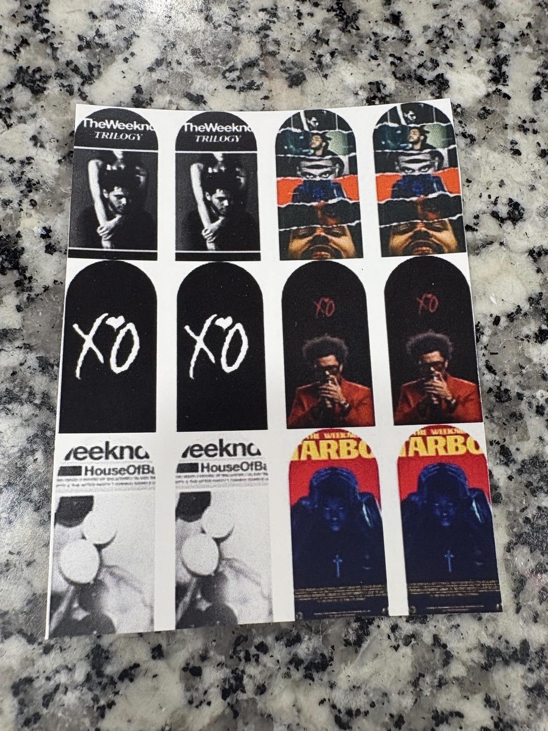 THE WEEKND Water Slide Nail Decals - Etsy
