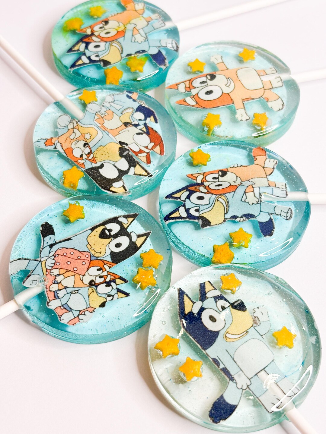 Bluey Lollipops, Bluey Birthday Lollipop, Bluey Party Favors, Bluey ...