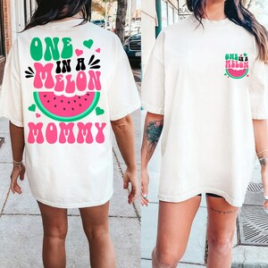 One in A Melon Mommy Shirt, Custom Watermelon Shirt, Birthday Shirt for ...