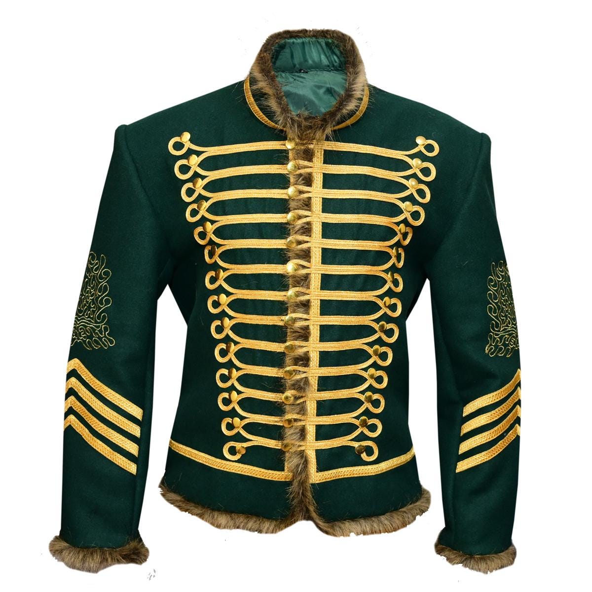 Vintage Napoleonic Hussar Jacket 19th Century Blazer Wool Military ...
