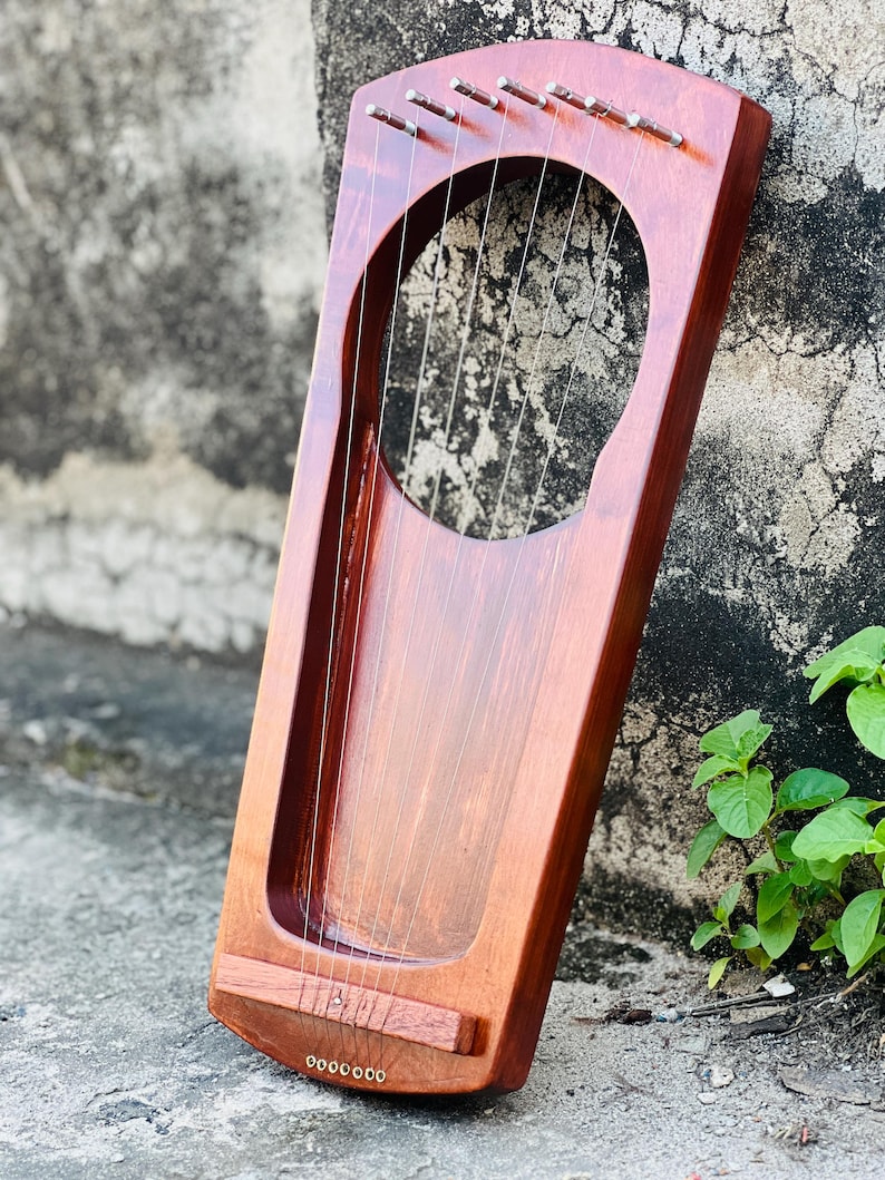 Lyre Harp 7 Metal Strings Rosewood Brown Pentatonic Lyre Harps With ...