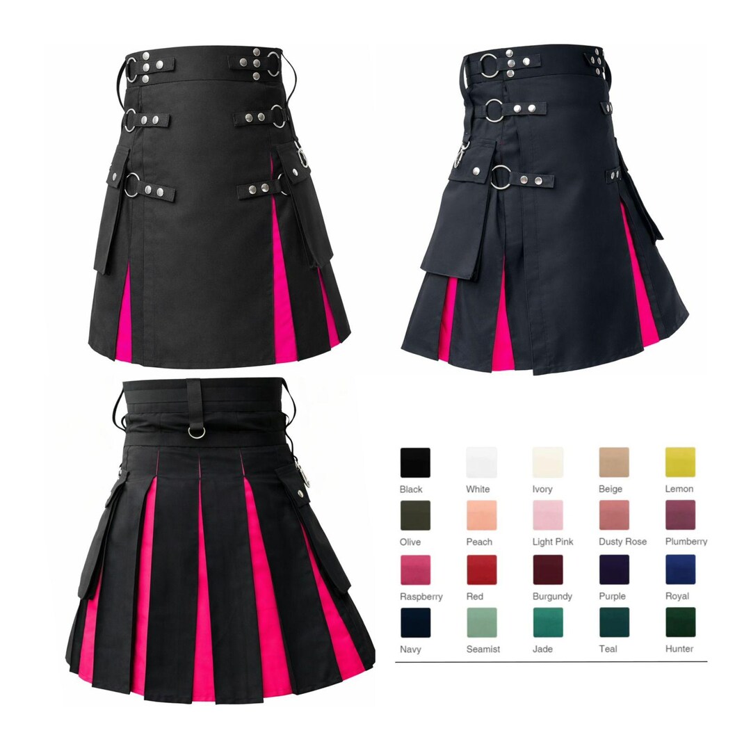 Modern Utility Hybrid Kilt Scottish Fashion Cotton Utility Kilts ...