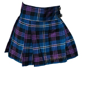Ladies Kilt Scottish Tartan Pleated Skirt 16" Inch Length Scottish Women's, Girls Mini Skirts in ...
