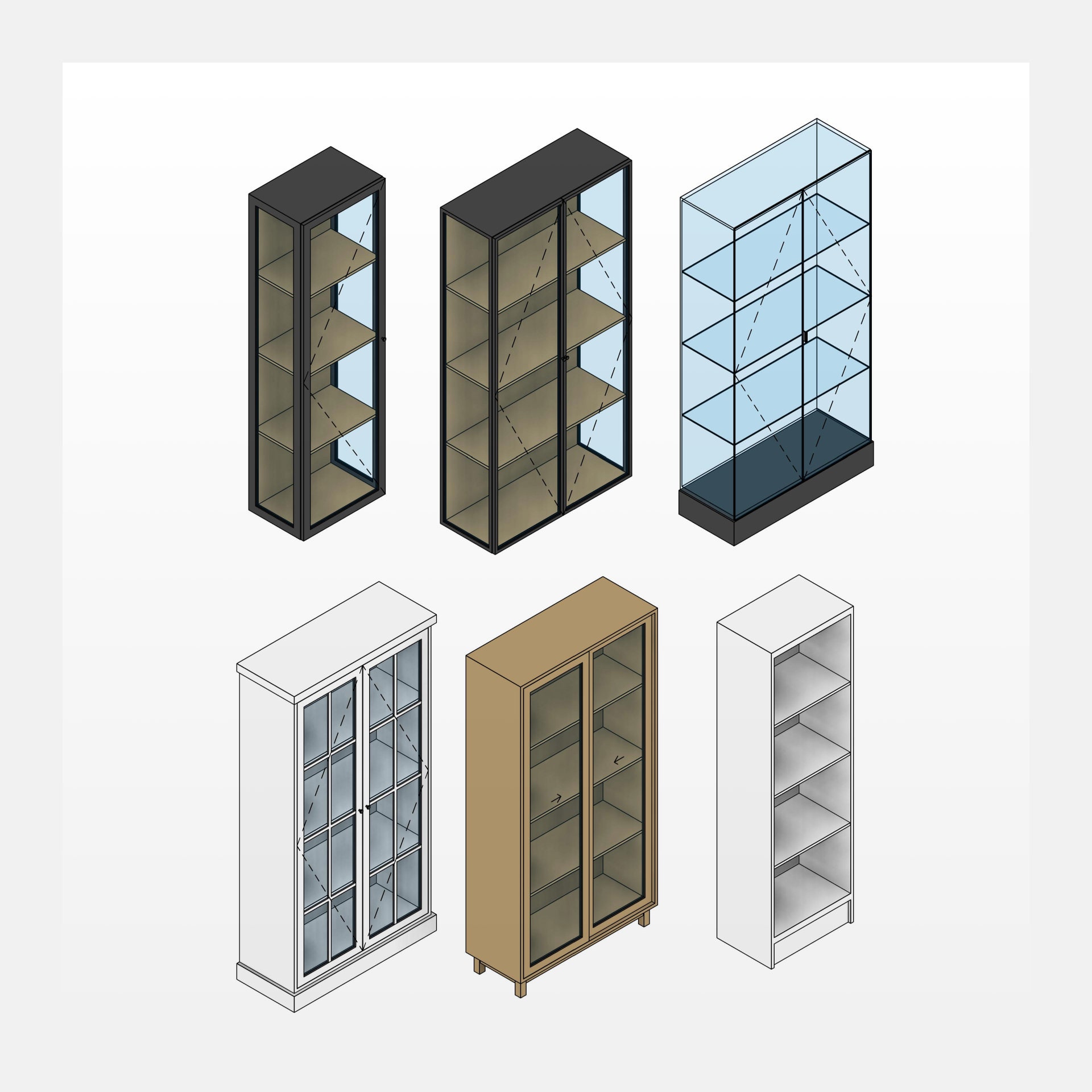 Storage Cabinet Revit Families for Interior Designers - Etsy UK