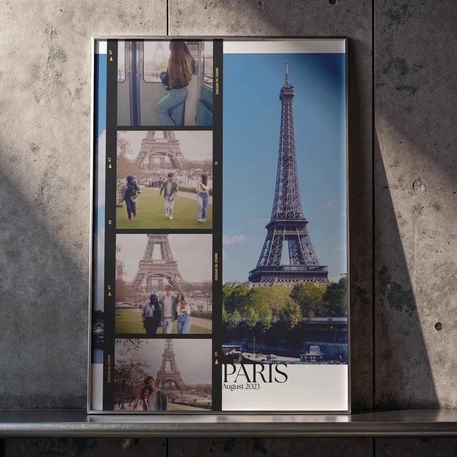 Personalized Travel Photo Collage: Custom Vacation Memory Art (digital ...