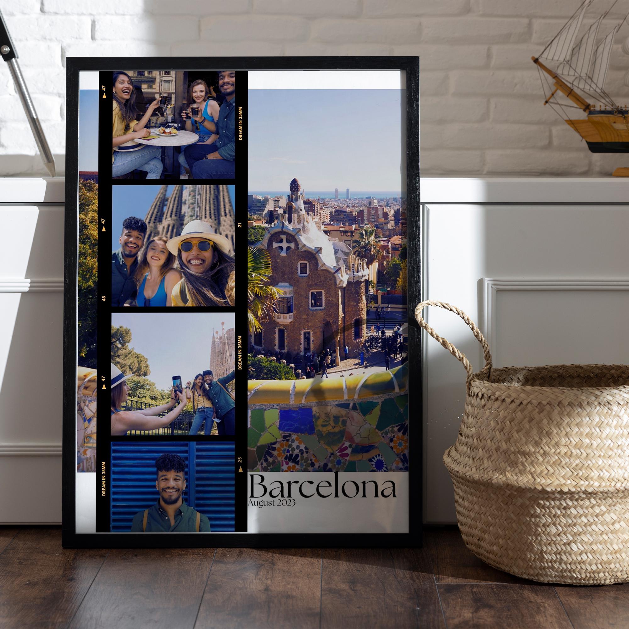 Personalized Travel Photo Collage: Custom Vacation Memory Art (digital ...